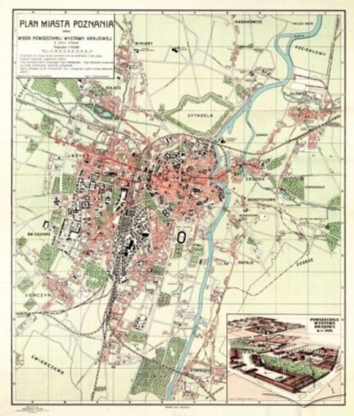 Map of the City of Poznan | Urban media archive