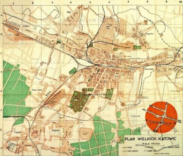 Map of Greater Katowice | Urban media archive